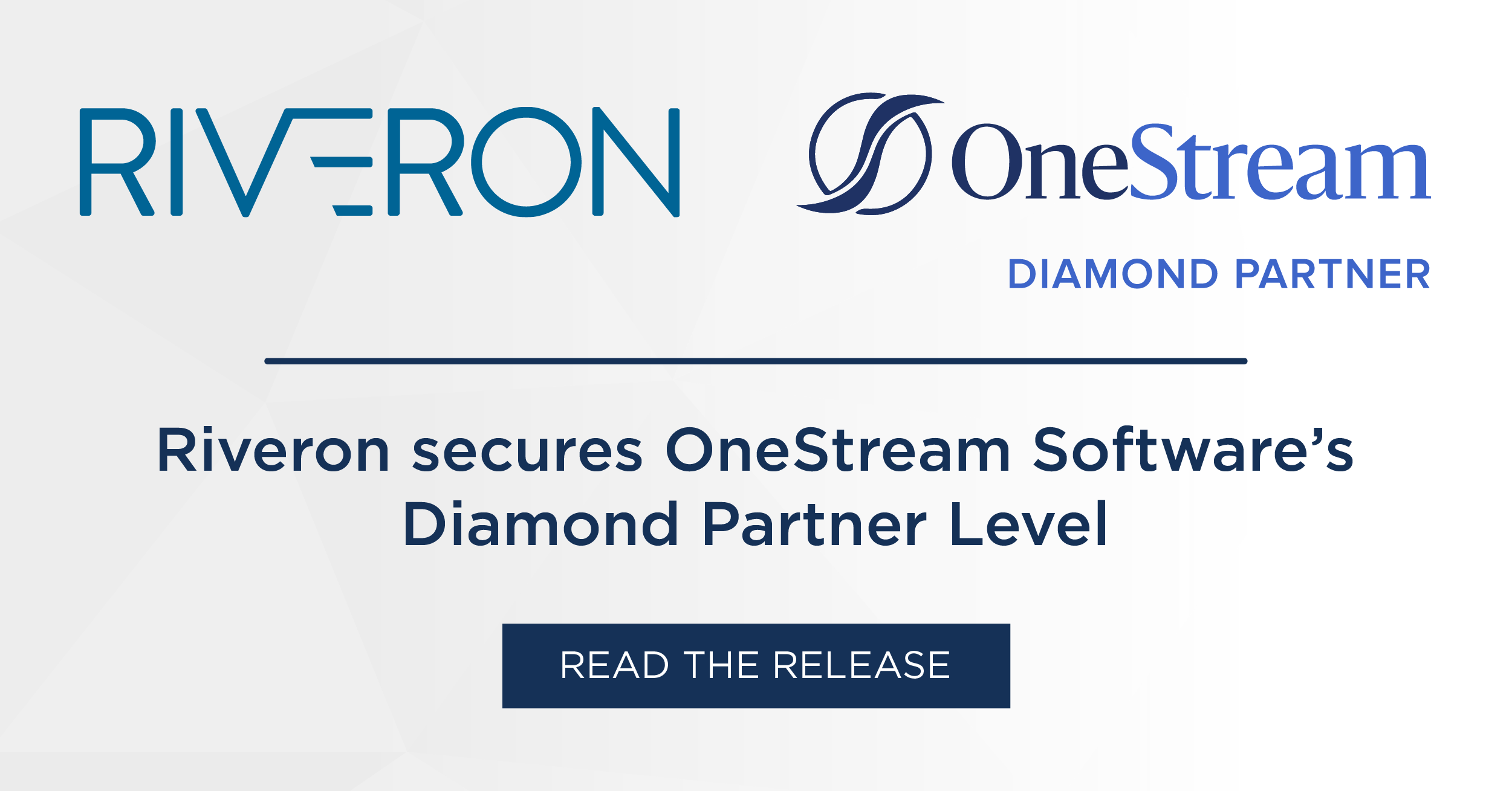 Riveron - OneStream Software’s Diamond Partner Level Status