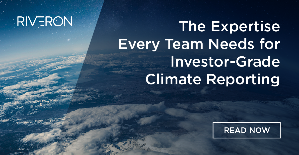 Expertise for Investor-Grade Climate Reporting - Riveron